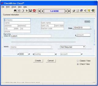 CheckWriter “Create New Check” Screen Updated – CheckWriter™ Software ...